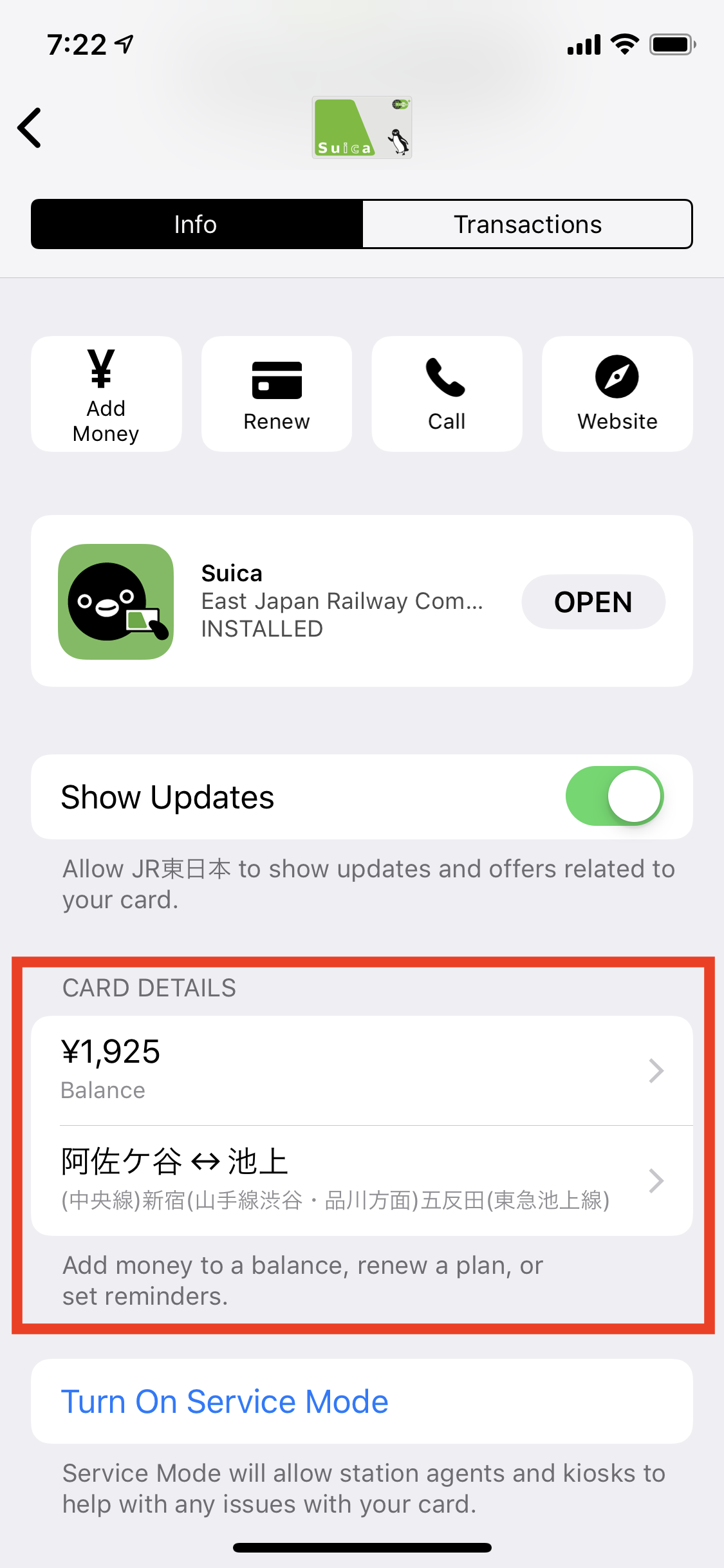 Apple Pay Suica Notification and Reminder Settings – AtaDistance